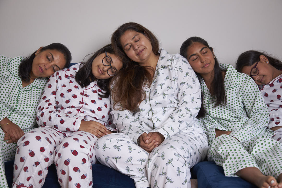 Hand block printed children's pyjamas and bedding – Moochic